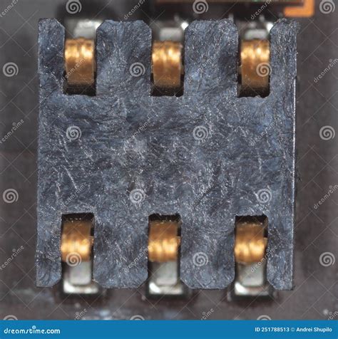 Chip Socket On The Board Stock Image Image Of Integrated