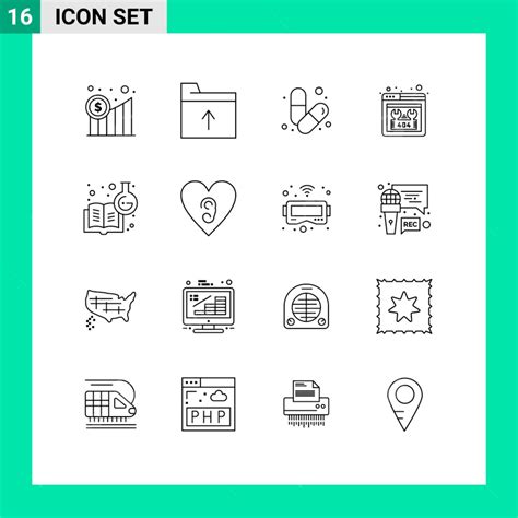 Set Of 16 Commercial Outlines Pack For Chemistry Book Recording