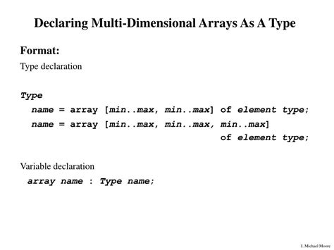 Ppt Multi Dimensional Arrays Powerpoint Presentation Free Download