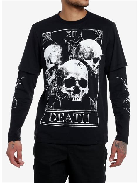 Social Collision Death Card Twofer Long Sleeve T Shirt Hot Topic