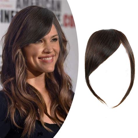 Shoulder Length Hair With Layers And Side Swept Bangs