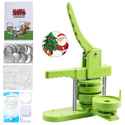 Mkbear Button Maker Machine 75mm 3 In Diy Button Badge Pin Maker