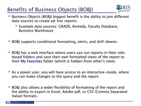 Ppt Business Objects For Power Users Bi Bobj 300 Powerpoint Presentation Id 4847353