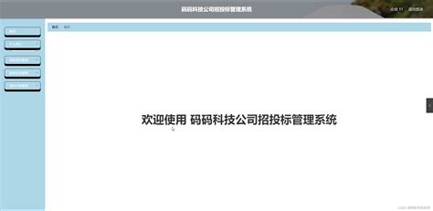 java码码科技公司招投标管理系统 ssm csdn博客