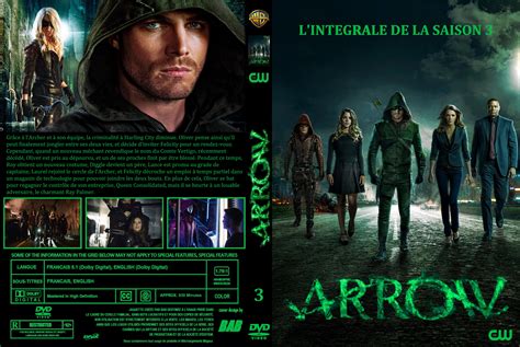 jaquette dvd de arrow saison 3 custom v2 cinéma passion