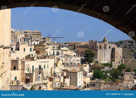 Matera Sassi Italia Foto Editorial Imagen De Turismo 113809516
