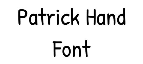 Patrick Hand Font Dafontstyle