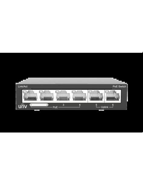 Uniview Unv 6 Port Unmanaged Poe Switch Nsw2020 6t Poe In