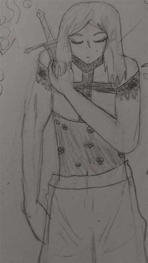 Crusader Woman R Drawing