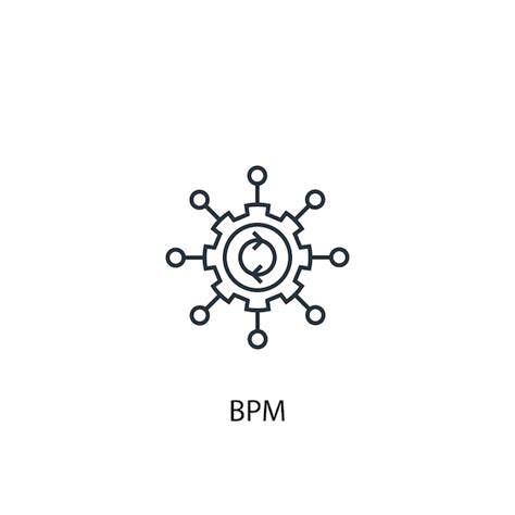 Premium Vector Bpm Concept Line Icon Simple Element Illustration