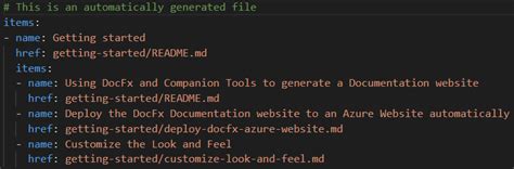 tools docfx