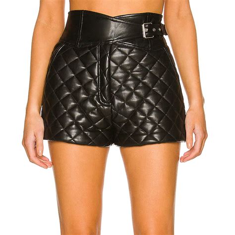Womens Leather Shorts Stylish And Chic Leather Exotica