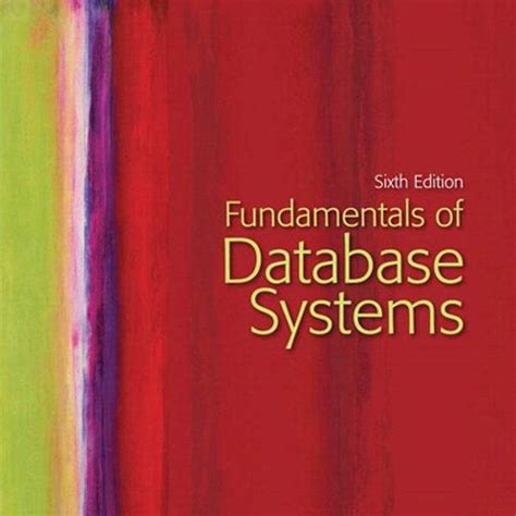 Database Systems 6th Edition Book Cover Fundamentals Of Database Systems