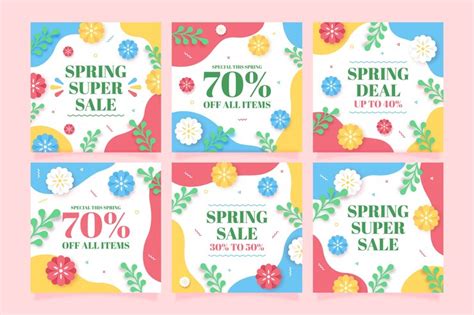 2 페이지 봄 마켓 템플릿 이미지 Freepik에서 무료 다운로드