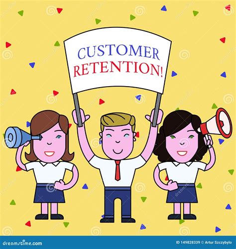 Handwriting Text Customer Retention Concept Meaning Keeping Loyal Customers Retain Analysisy As