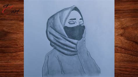 How To Draw A Girl Wearing A Hijab Step By Step