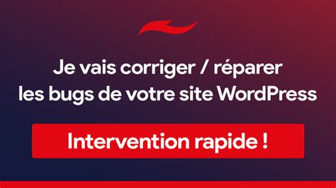 Je vais corriger réparer fixer un bug ou une erreur de votre site