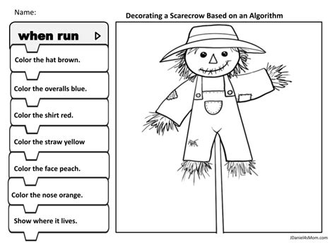 Decorating A Scarecrow Based On An Algorithm Jdaniel4s Mom