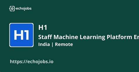 h1 is hiring staff machine learning platform engineer india remote [pytorch keras pandas