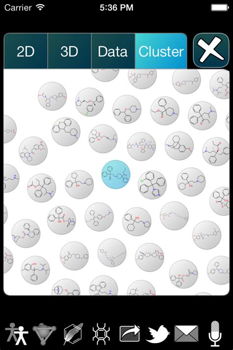 Dynamic Similarity Clustering In The Approved Drugs App Cheminformatics 2 0