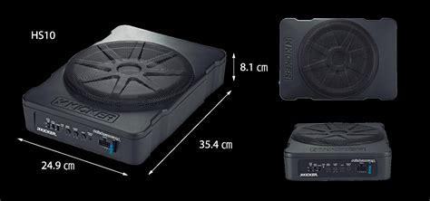 【楽天市場】kicker キッカー Hideaway パワードウーハー 10インチ Hs10 薄型 25cm：エニタイム
