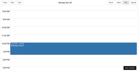 React Big Calendar Example Forked Codesandbox