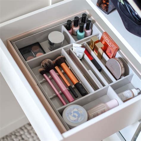 Organisateur De Maquillage Pour Tiroir Extensible 6 5x31x66 Organisation Maquillage