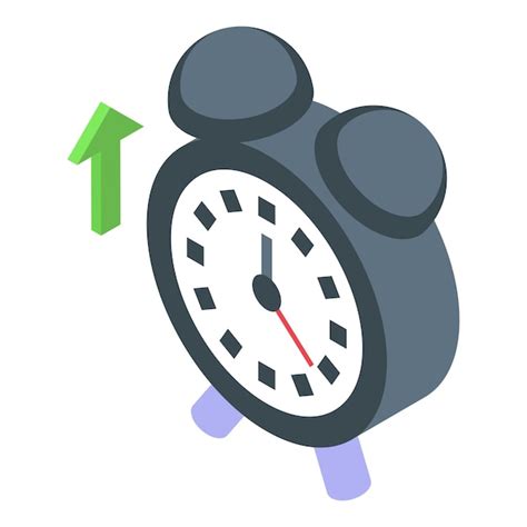 Premium Vector Alarm Clock Skill Icon Isometric Vector Training Level