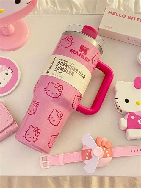 Hello Kitty Quencher H20 Durable And Functional Stanley Tumbler Pink