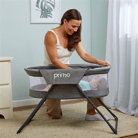 Cocoon Deluxe Folding Travel Bassinet Heather Gray