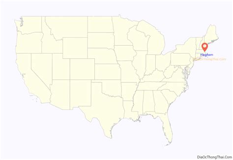 Map Of Hingham Cdp Massachusetts Thong Thai Real