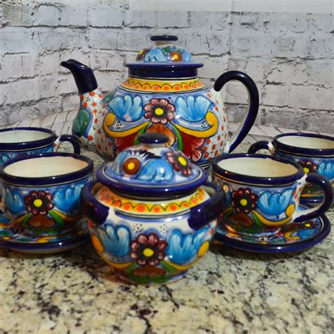 Mexican Pottery Dinnerware Set Etsy