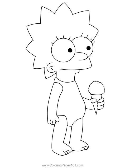 Lisa Simpson Coloring Pages Lisa Simpson Coloring Pages