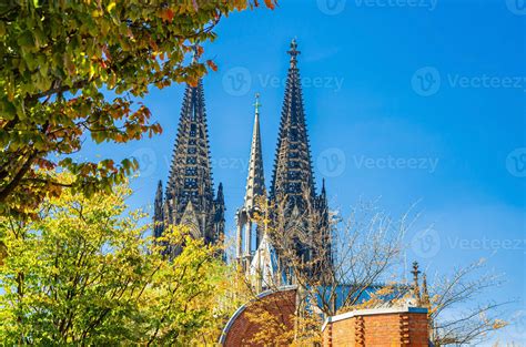 Two Huge Spires Of Cologne Cathedral Roman Catholic Church 6148831