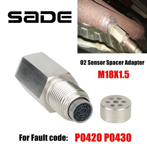 Universal O2 Sensor Spacer Adapter M18x15 Mini Catalytic Converter