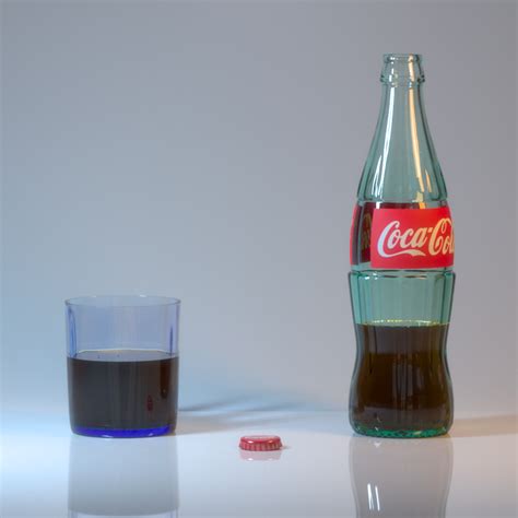 Everything 3d Coke Bottle Created In Blender And Rendered In Luxrender