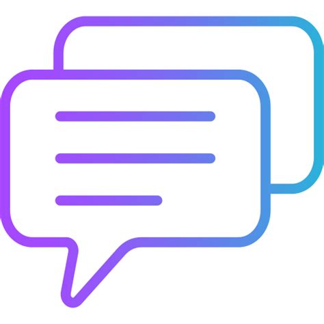 Comment Generic Gradient Outline Icon