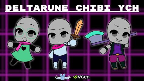 Ych Chibi 】chibi Deltarune Team By Acerabbit Acerabbit Vgen