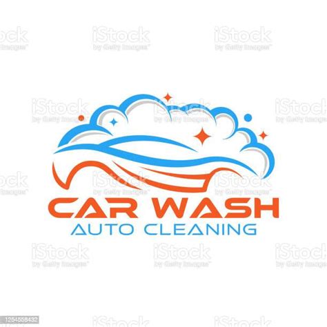 세차 로고 벡터 일러스트 레이션 템플릿 트렌디 한 세차 벡터 로고 아이콘 실루엣 디자인 자동차 자동차 청소 로고 벡터 일러스트레이션 자동차 디테일 및 세차 서비스 로고에
