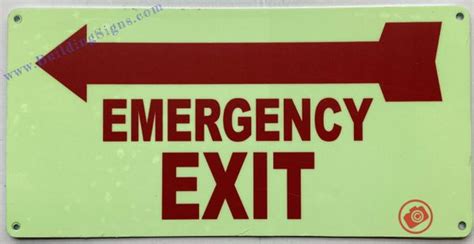 EMERGENCY EXIT SIGN HPD SIGNS THE OFFICIAL STORE