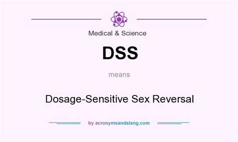 Dss Dosage Sensitive Sex Reversal In Medical And Science By