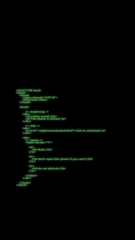 Hd Wallpaper Html Iphone Coding Aesthetic Neon Hacker Black Green