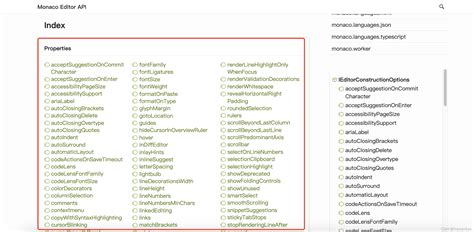 React Monaco Editor 属性配置 Csdn博客