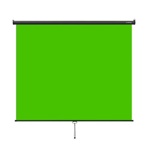 Excelimage Pull Down Green Screen Backdrop 79”x75” Auto Locking Chroma