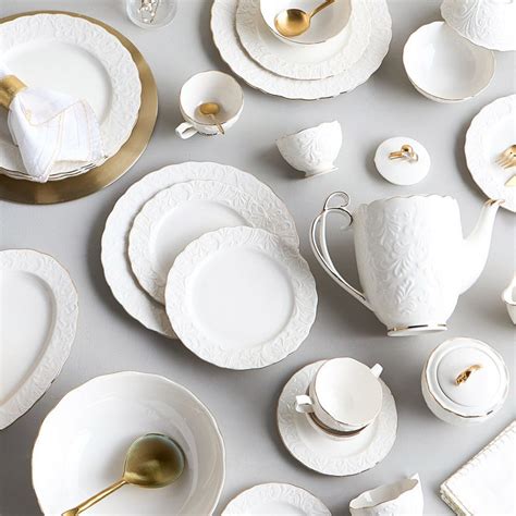 Shop Rosen 48 Piece Porcelain Dinner Set Serves 8 Home Centre Uae