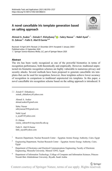 A Novel Cancellable Iris Template Generation Based On Salting Approach