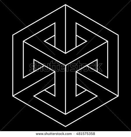 Optical Illusion Drawing Cool Optical Illusions Illusion Art Isometric Cube Isometric
