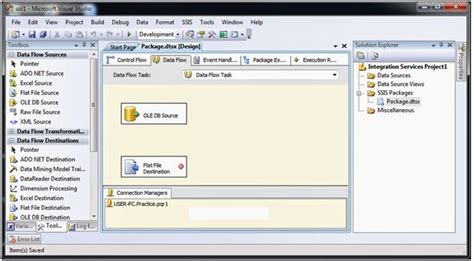 SSIS F Getting Started With SSIS My First SSIS Project