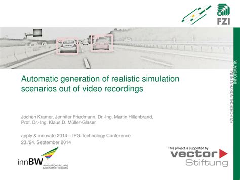 Pdf Automatic Generation Of Realistic Simulation Scenarios Out Of