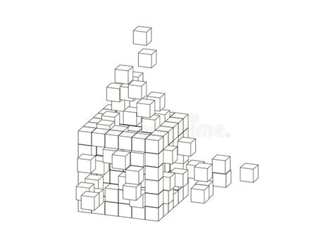 Wireframe Projection Stock Illustrations 1219 Wireframe Projection